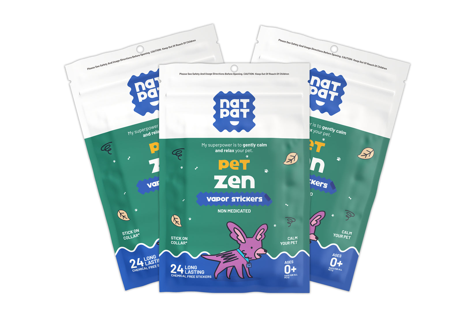 Pet Zen Vapor Stickers – Stress Relief for Dogs 🐶🌿 | NATPAT Pets