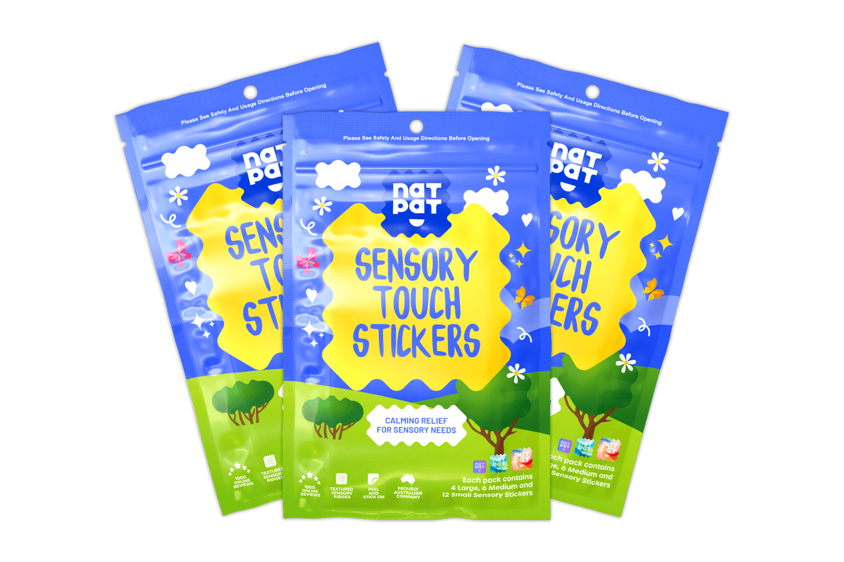 Feel the Calm: NATPAT's Textured Sensory Stickers for Focus and Relaxation